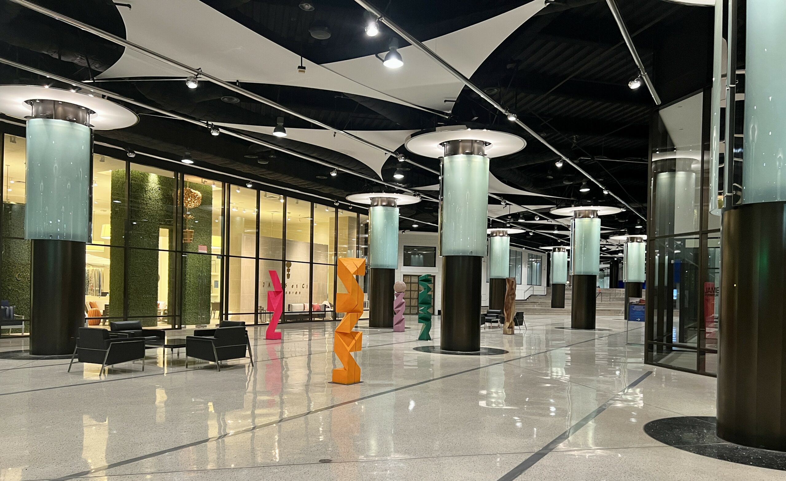 Blue Lobby Exhibit - Pacific Design Center